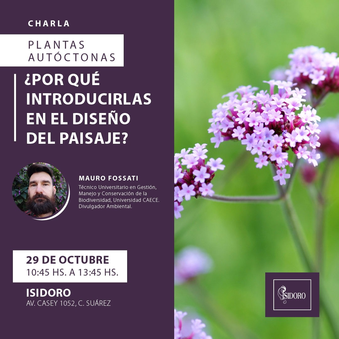 Charla este sábado en Isidoro: “Plantas autóctonas, ¿por qué ...