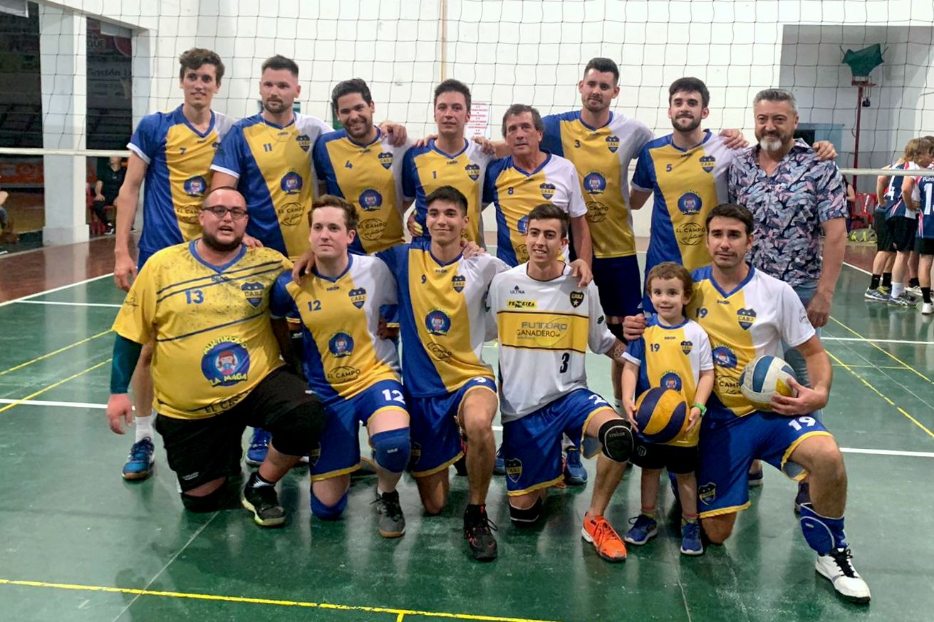 El equipo de primera división Masculina de Vóley del Club Atletico Boca Jrs. de Cnel Suárez, se ...