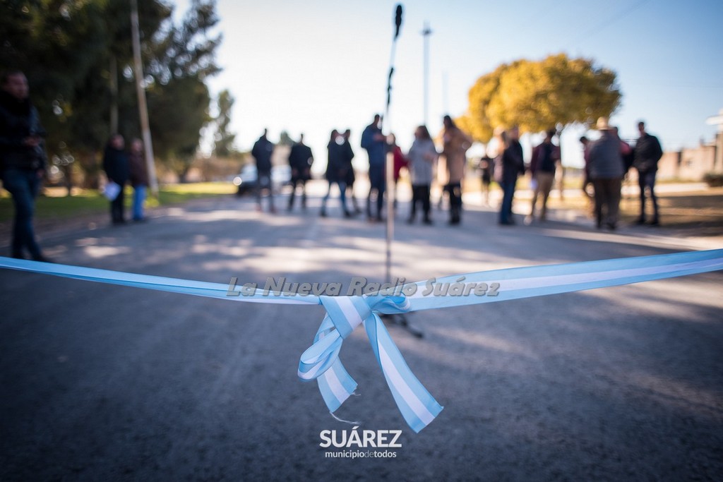 Huanguelén: Se inauguró pavimento