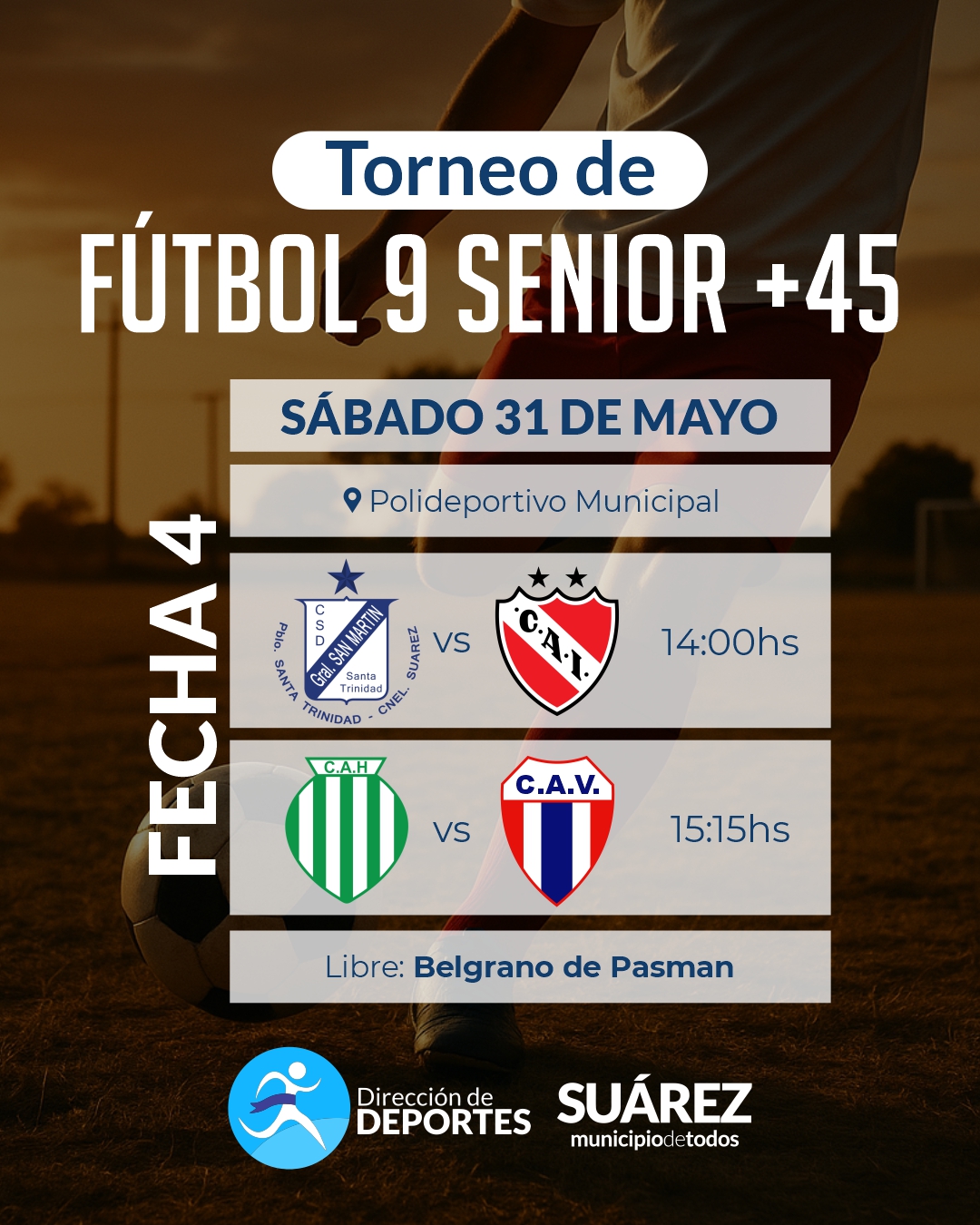Fútbol Senior: se disputó la tercera fecha del Torneo en el Polideportivo Municipal