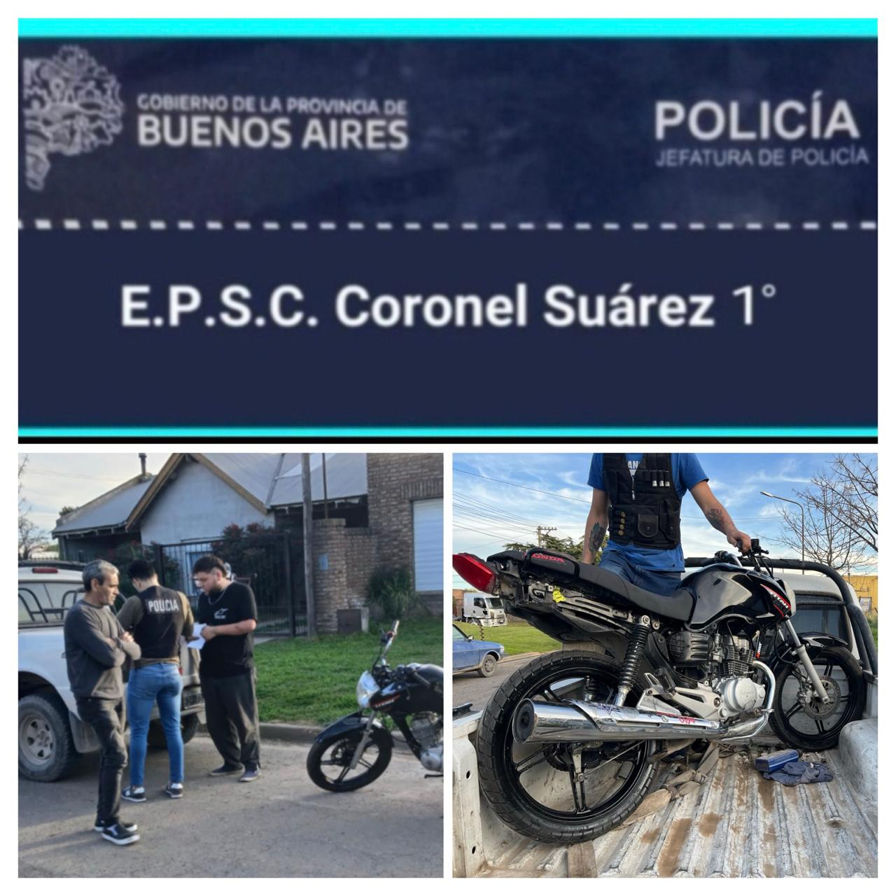 Informe de prensa de la Comisaría Primera de Coronel Suárez