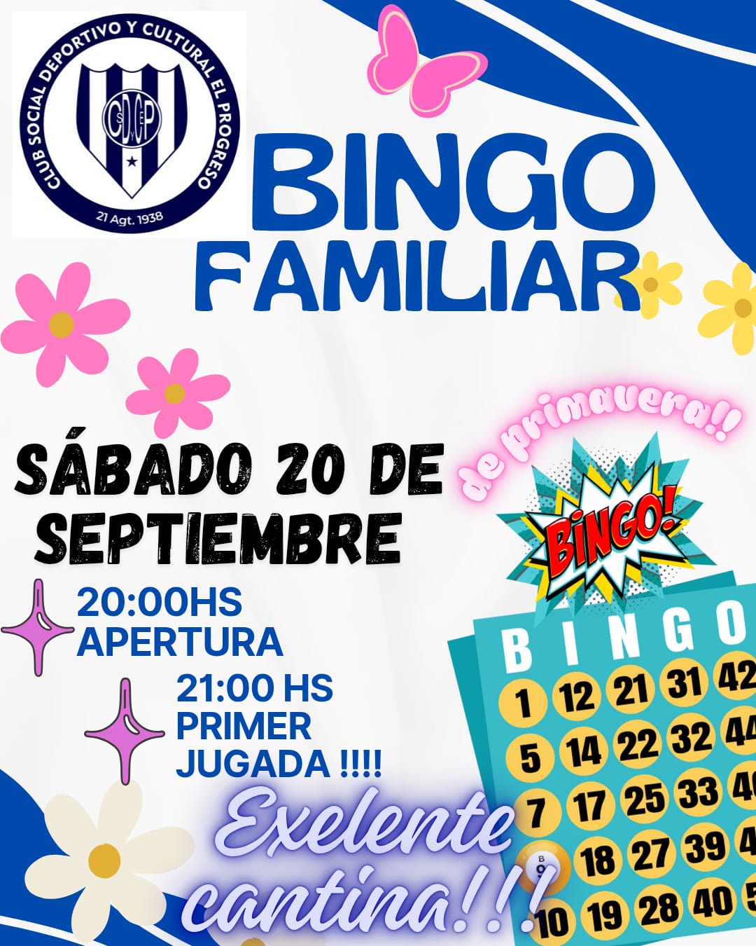 Gran Bingo familiar este sábado 20 de septiembre en Club El Progreso de ...