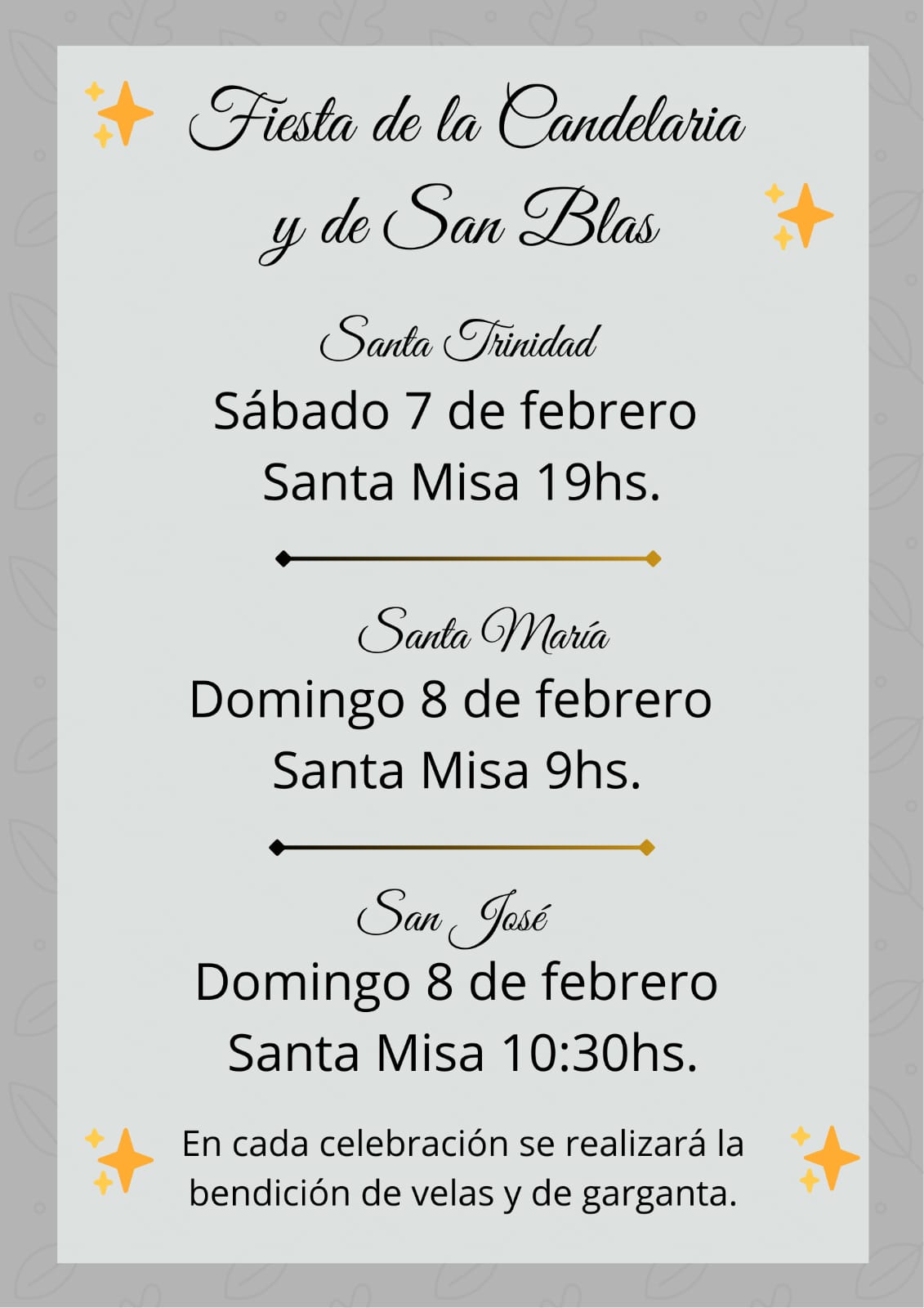 Celebración en los Pueblos Alemanes de la Candelaria y San Blas, con ...