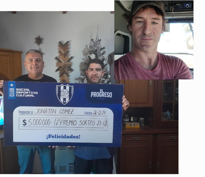 Club El Progreso entregó los premios de su Bono Especial “Pro Mejoras ...