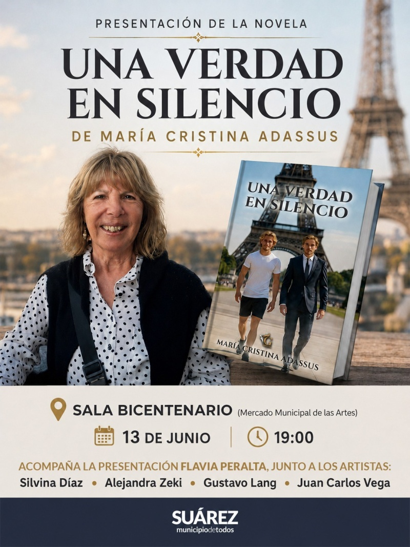 Presentación de la novela “Una verdad en silencio”, de María Cristina ...